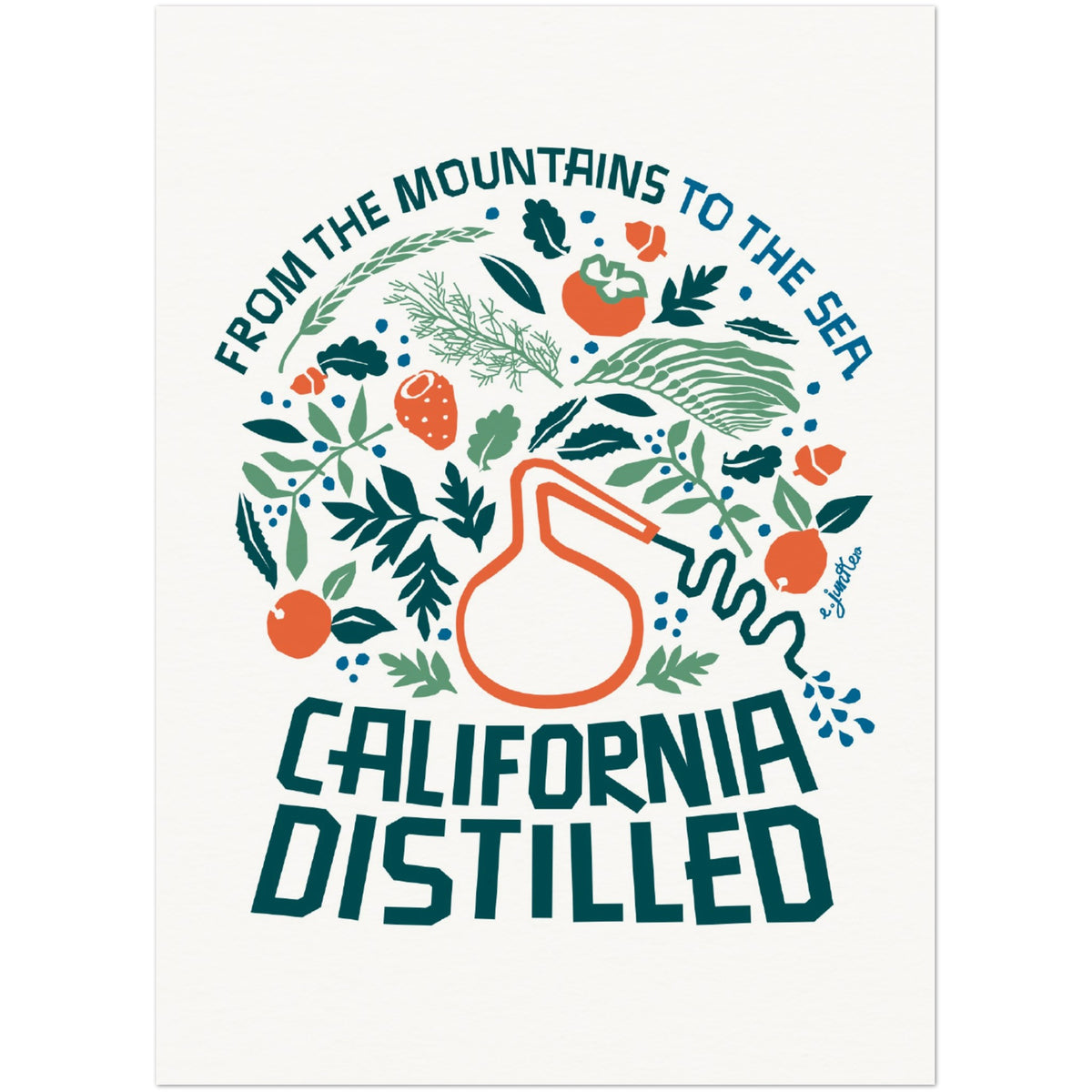 California Distilled Poster – Ventura Spirits